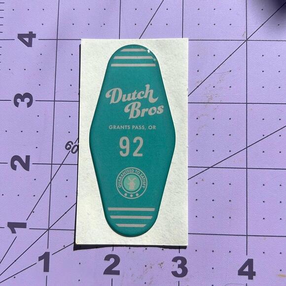 Dutch Bros | Other | Dutch Bros Teal Bubble Sticker | Poshmark